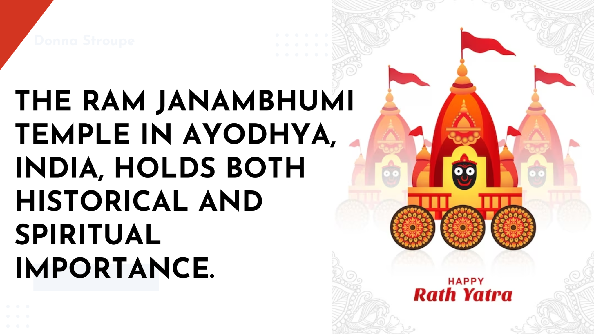 The Ram Janambhumi Temple in Ayodhya, India, holds both historical and ...